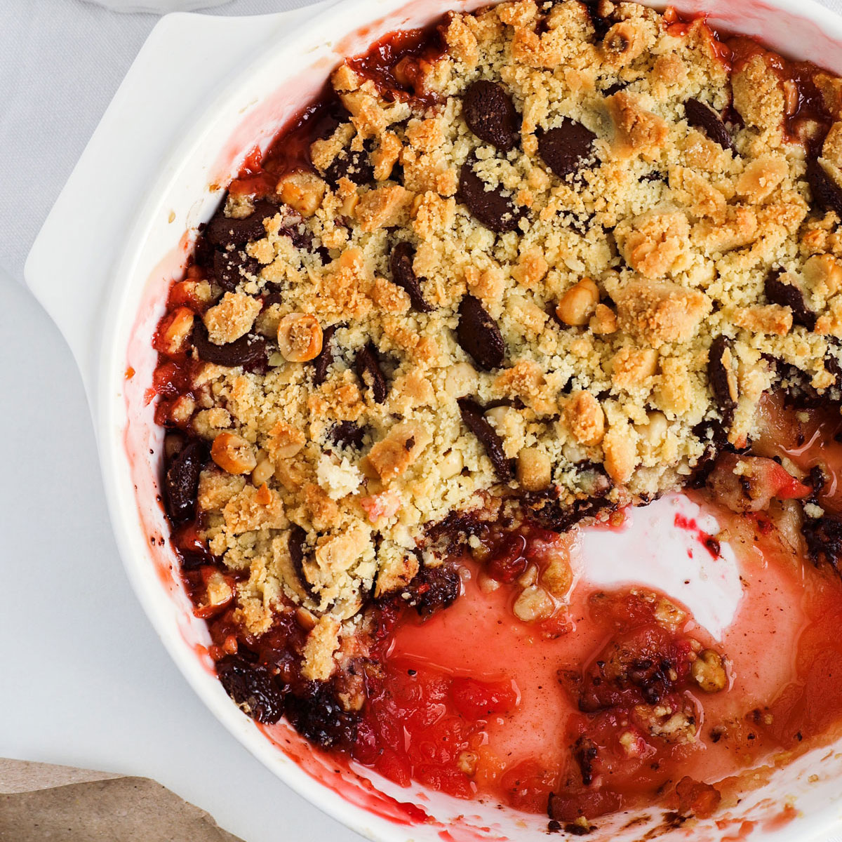 Apple and Raspberry Crumble - All Kitchen Colours