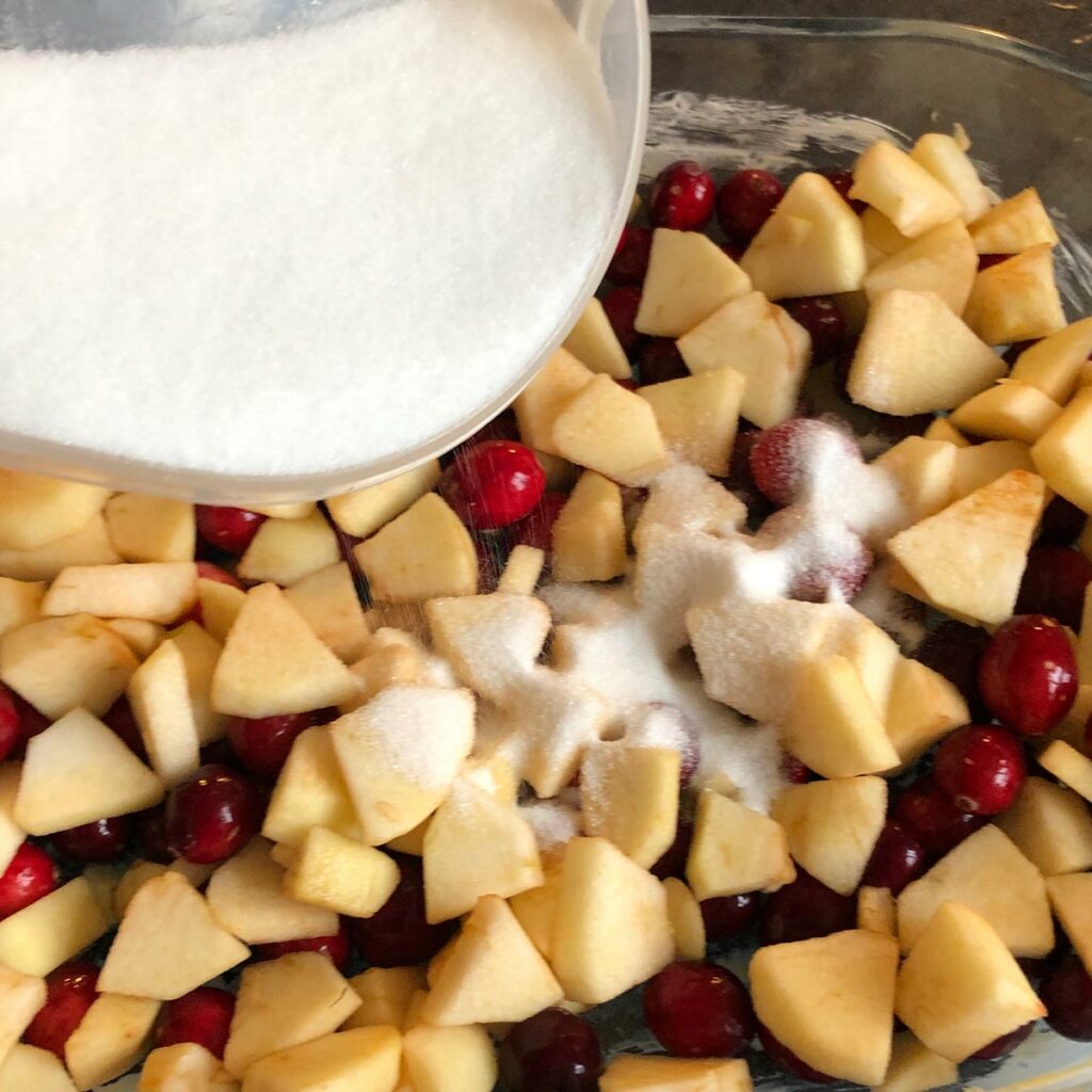 Christmas Crumble with Apples and Cranberries - All Kitchen Colours